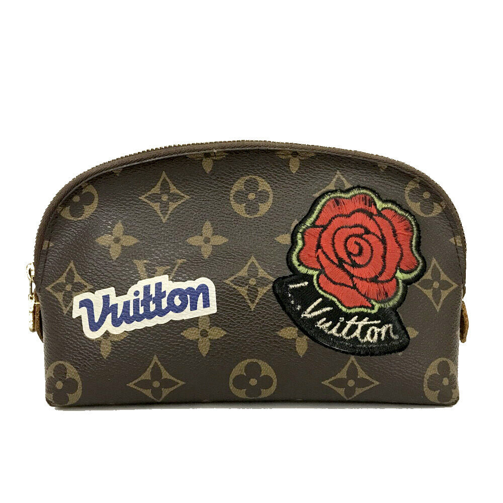 PRE-ORDER Louis Vuitton Monogram Patches Cosmetic Pouch PM ...