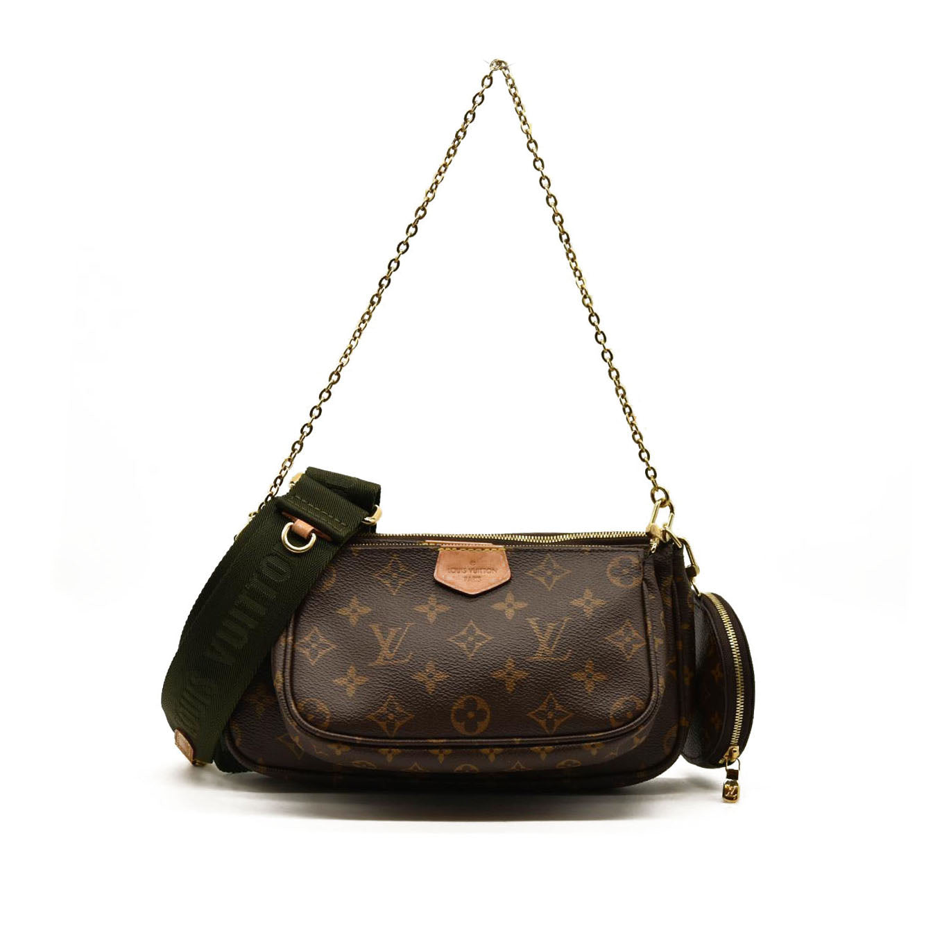 LOUIS VUITTON Monogram Multi Pochette Accessories Kaki – melissalovesbags