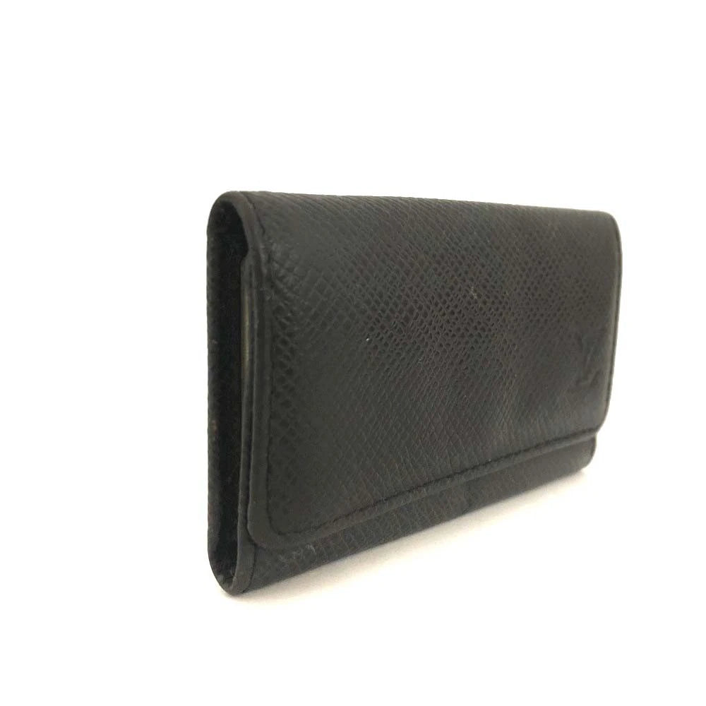 $345 Louis Vuitton Taiga Leather Multicles 4 Ring Key Case Ardoise CA1 ...